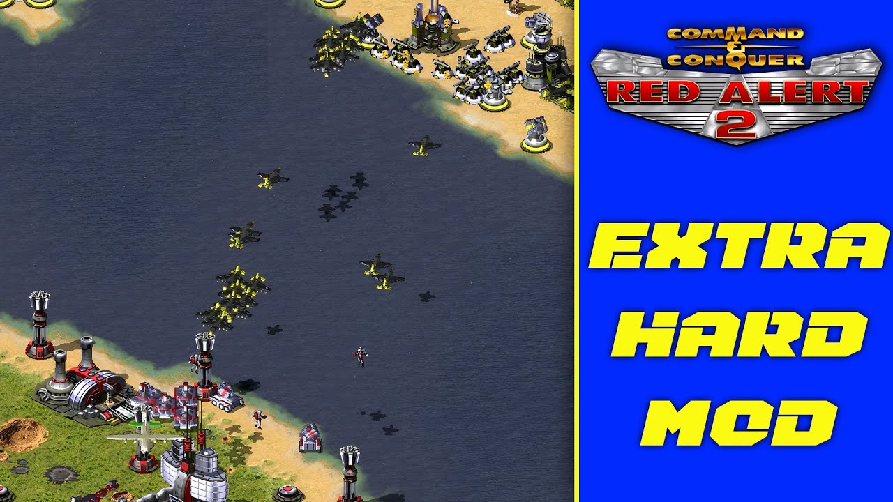Red Alert 2 | Extra Hard Mod | Black Eagle Down | 1 vs 7 brutal ai ...