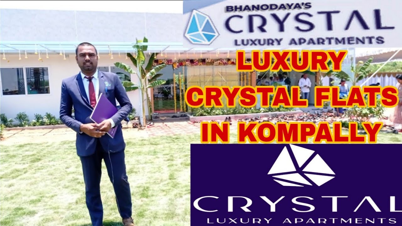 Crystal MEGHA GATED COMMUNITY Apartments Launching 2&3BHK Kompally Bhanodaya Construction ...