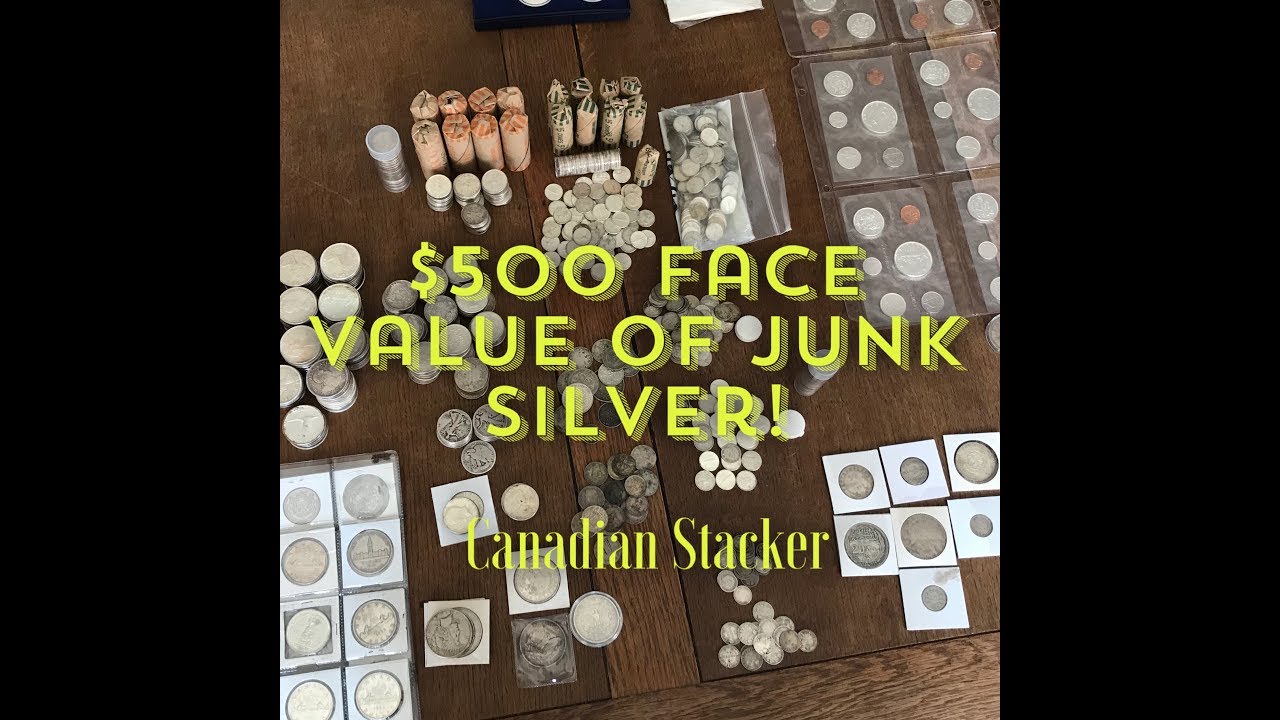 $500 Face Value In Junk Silver! My Constitutional Silver Stack! - YouTube