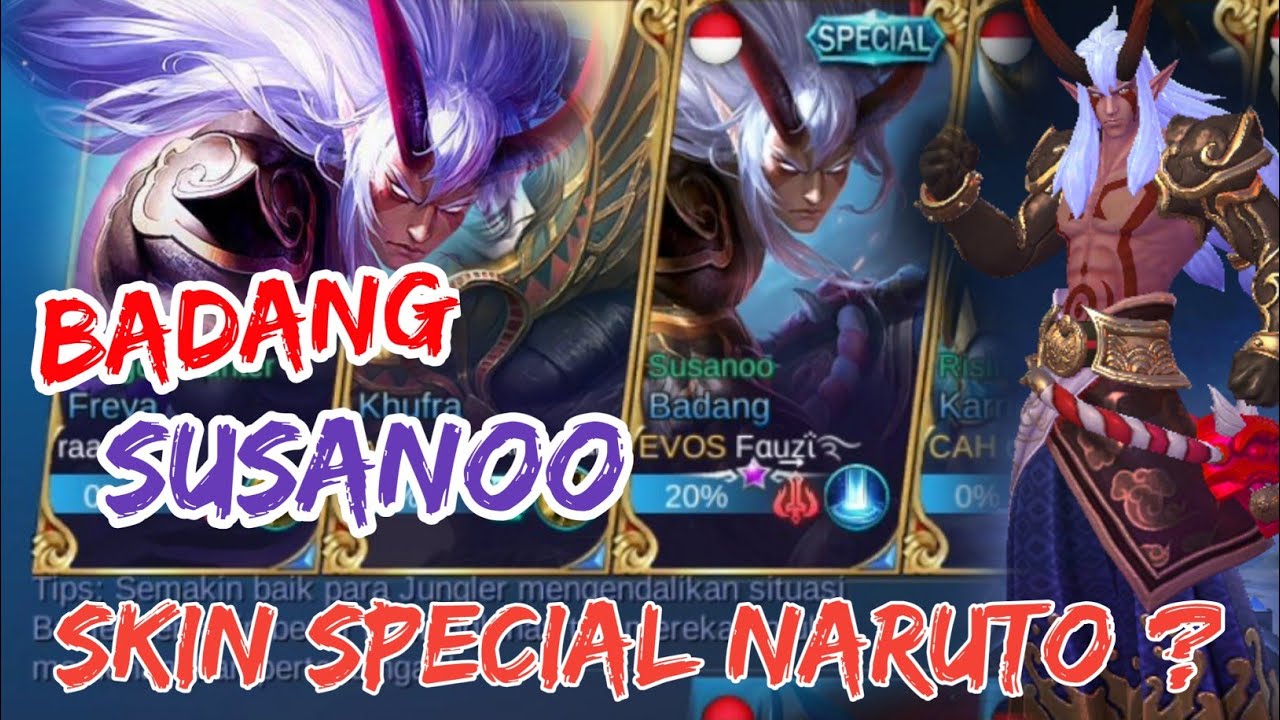 BADANG SUSANOO SKIN SPECIAL - GAMEPLAY TOP SUPREME BADANG INDONESIA ...