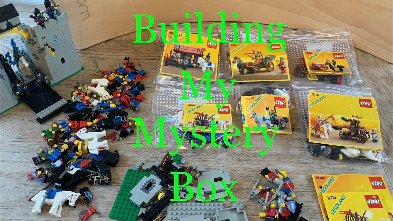 Overview of the contents of my Mystery Box. Building the first sets ...