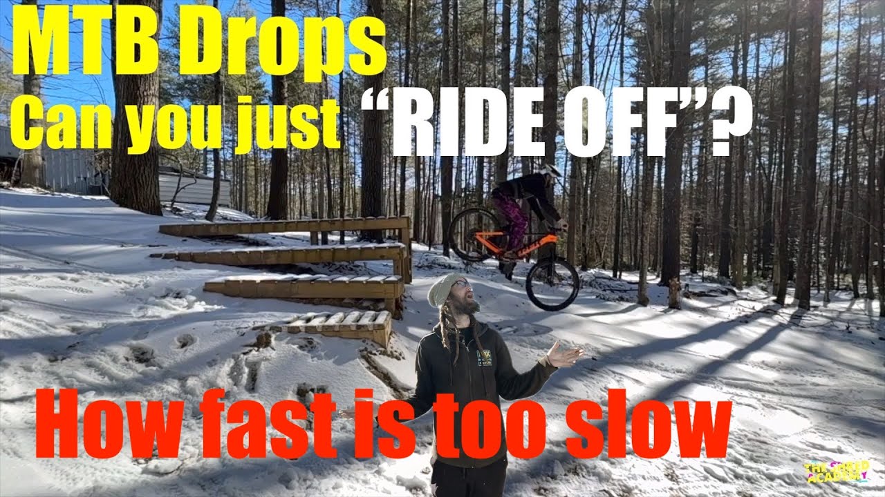MTB Drops: How to take Drops at Different speeds - YouTube