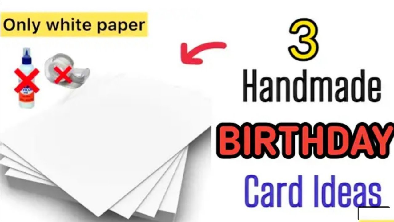 White paper Card ideas for Mother’s Day 2022 😍|No Glue No tape | last ...