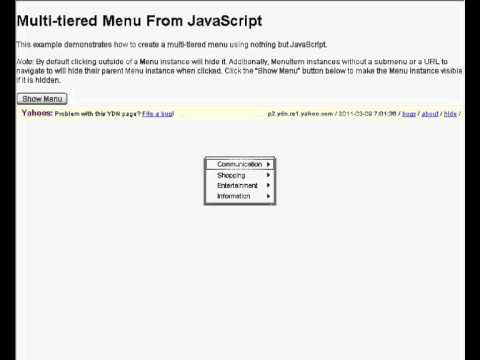 Screen Reader & Javascript Menu - Menu without WAI-ARIA roles - YouTube