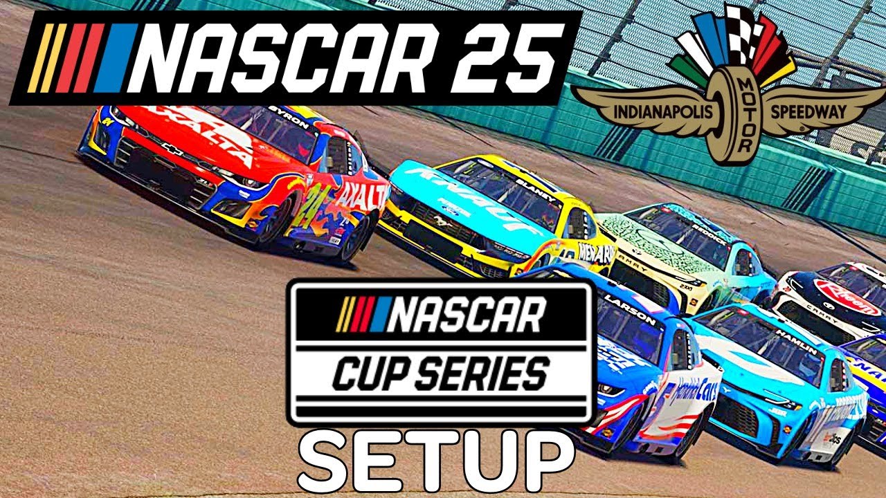 Indianapolis custom setup for Nascar cup series Nascar 25 setups - YouTube