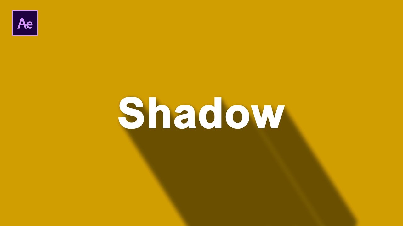 After effects: Long shadow effect animation| pixelzoom - YouTube