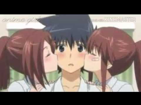 Anime All kissing moments in kiss x sis| romantic anime