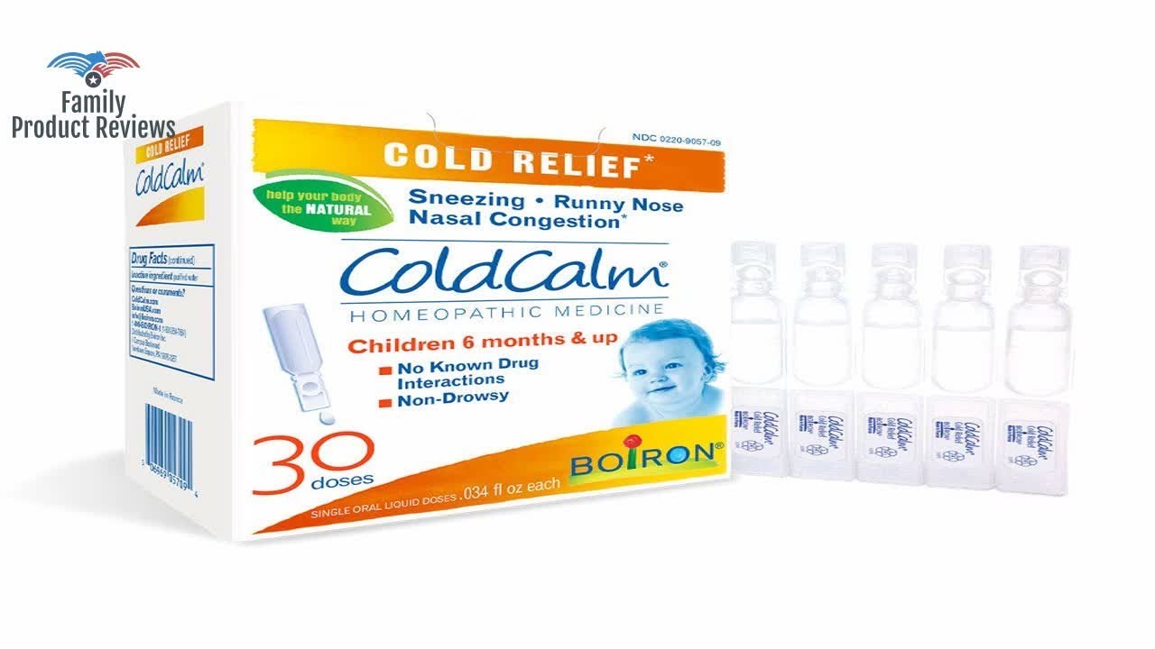 Boiron Coldcalm Baby 30 Doses. Baby Cold Relief Drops for Sneezing ...