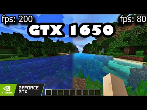 gtx 1650-Minecraft shaders java edition fps test 1080p - YouTube