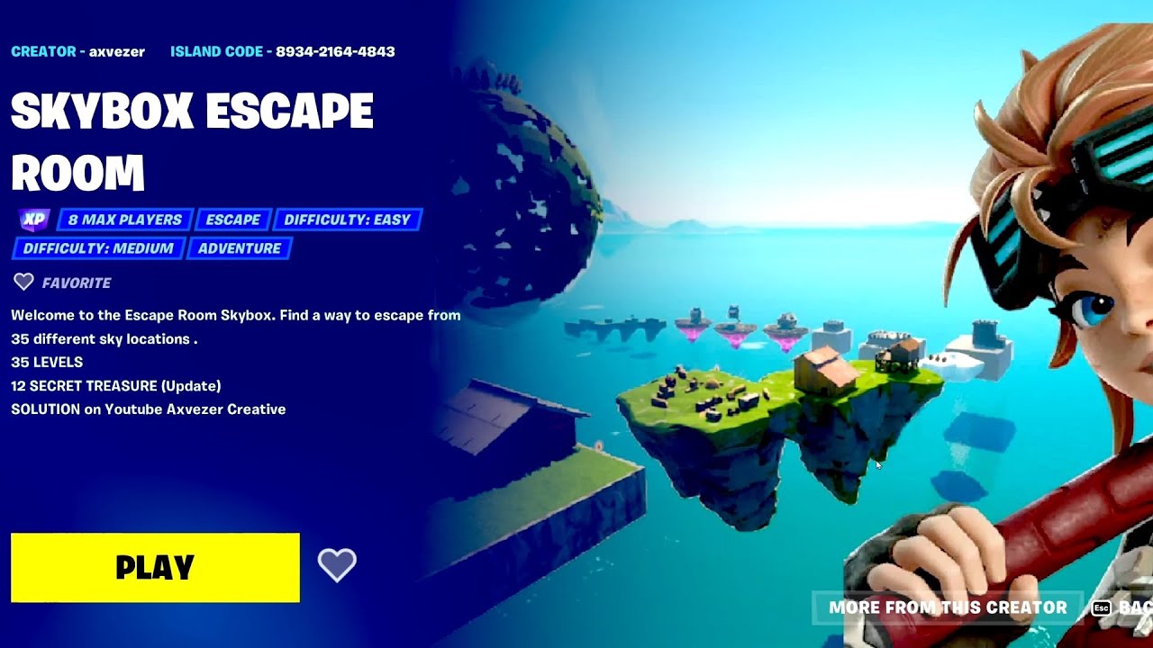 How YOU Can Escape Level 1 + SECRET TREASURE in Fortnite SKYBOX ESCAPE ...