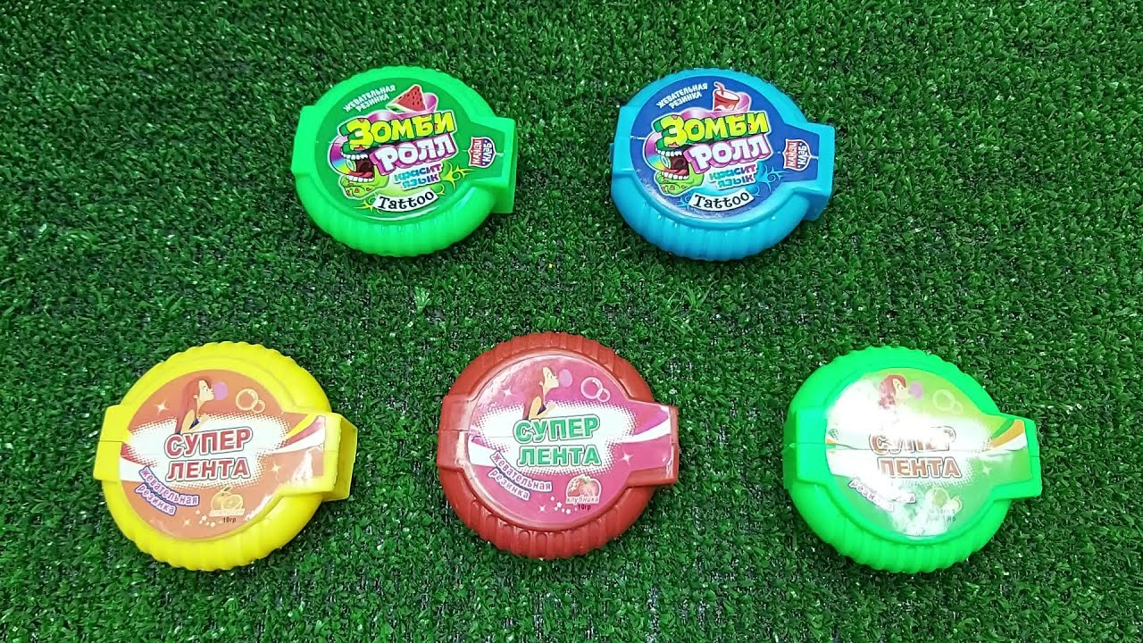 Bubble Gum Rolls - 5 Flavors Mix Unboxing - YouTube
