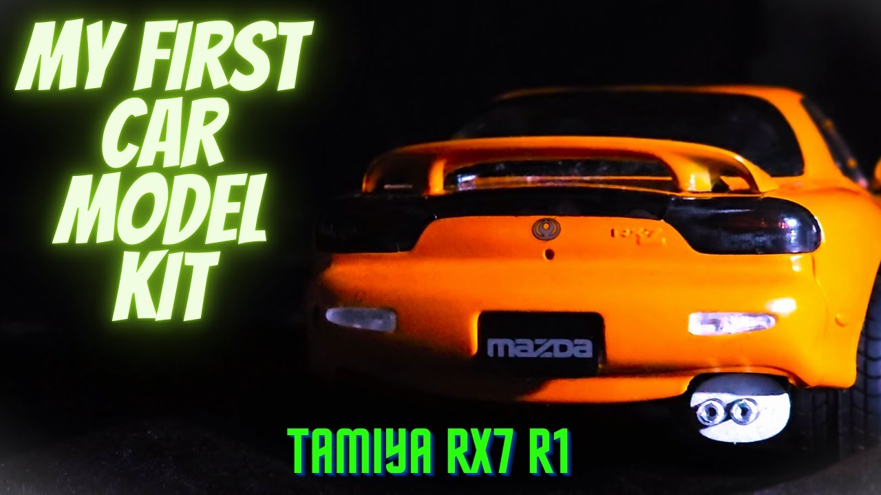 Tamiya rx7 | My first car model kit - YouTube
