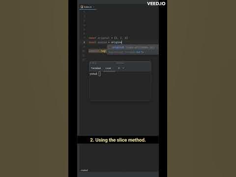 How to copy array in JavaScript - YouTube