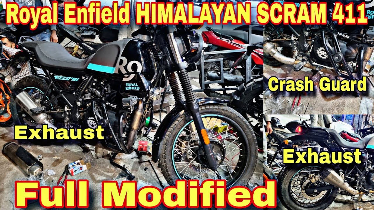 BEST Modification of Royal Enfield Himalayan SCRAM 411🔥Plug And Play ...