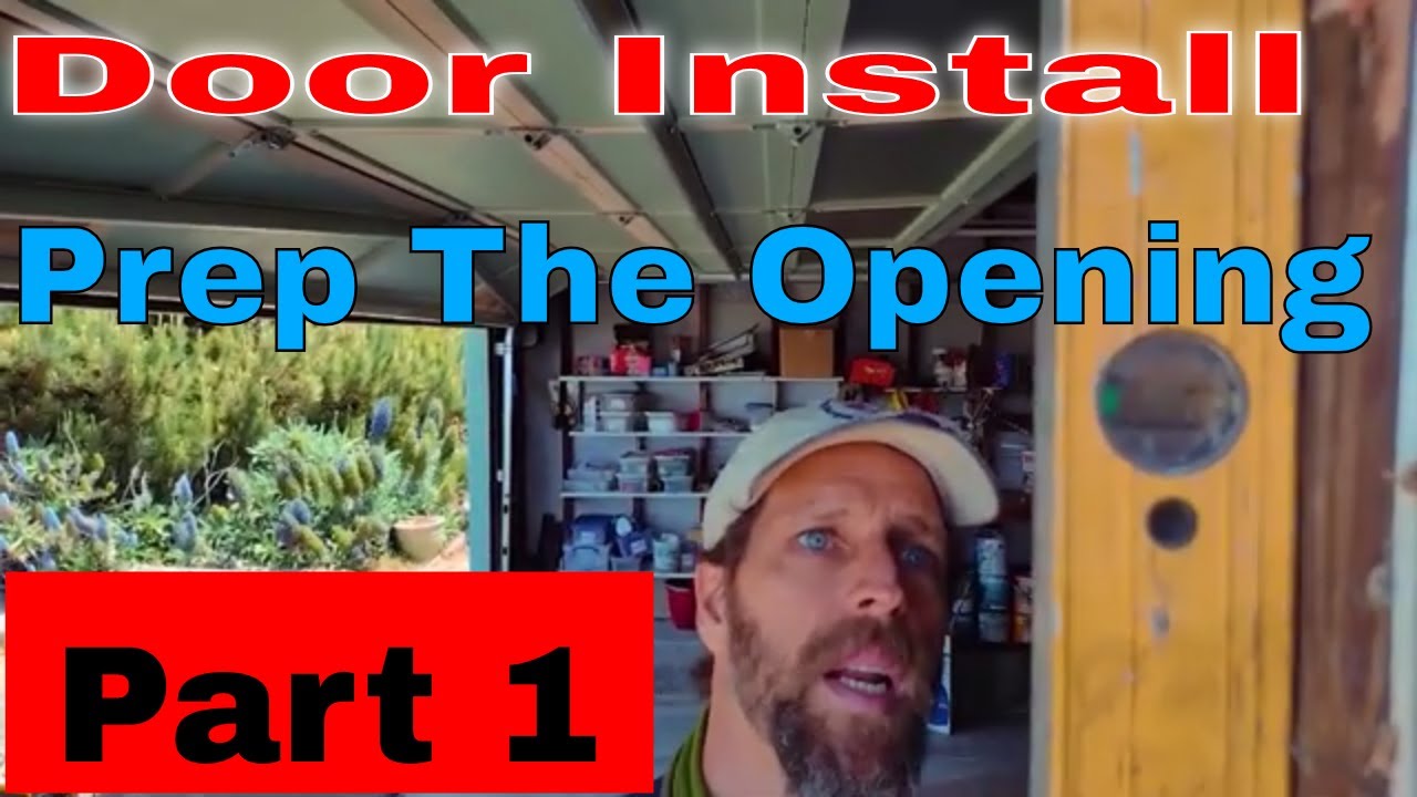How to Prepare the opening for a door install in an old house. - YouTube