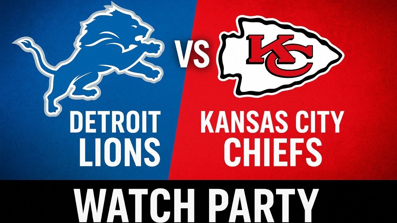 Detroit Lions vs Kansas City Chiefs : Watch Party - YouTube