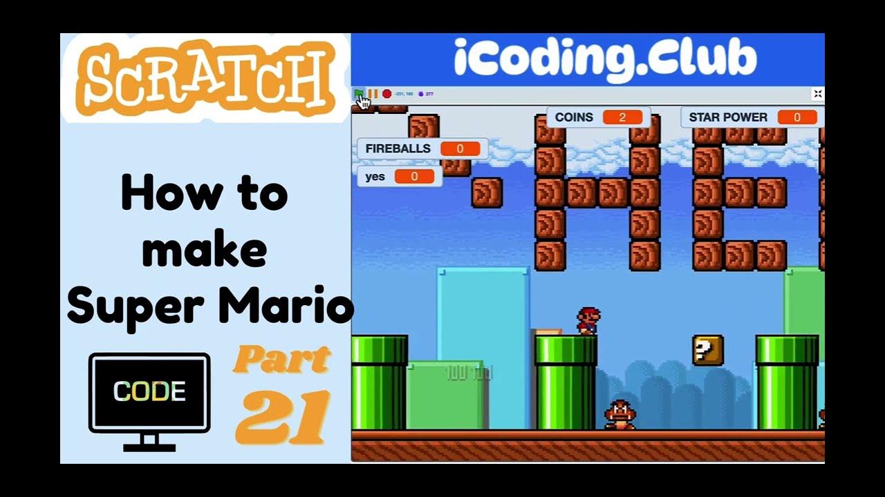 Scratch Mario Pt.21 (E21) - 🎮 How to Code Super Mario Games in Scratch ...