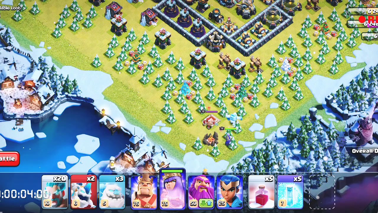 Noughty Or Ice Challenge of COC complete 😉😉with 3 Star #COC - YouTube