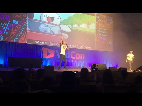 'LIFE IS FUN' LIVE PERFORMANCE BY THEODD1SOUT & SOMETHINGELSEYT  (VIDCON AUS 2018)