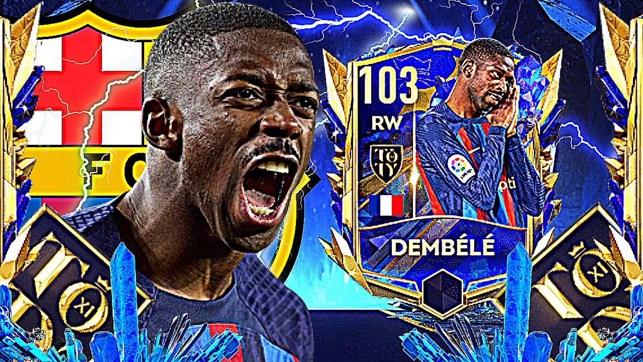 HE IS THE FASTEST RW IN FIFA MOBILE! 103 RATED TOTY OUSMANE DEMBÉLÉ ...