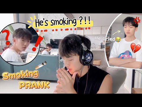 🚬Pretending To Smoke And Arguing With Boyfriend After Being Caught😡! Couple Smoking Prank🤣