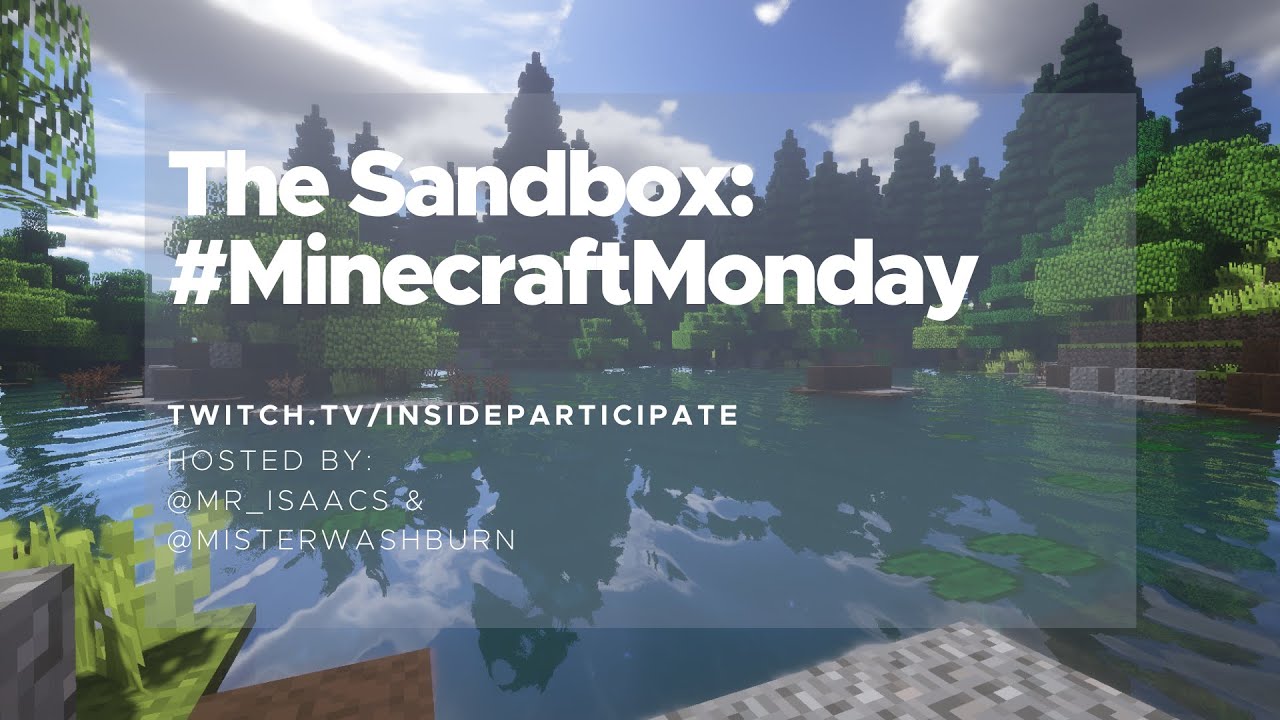 The Sandbox | #MinecraftMonday | Playing the Minecraft Masters Game ...