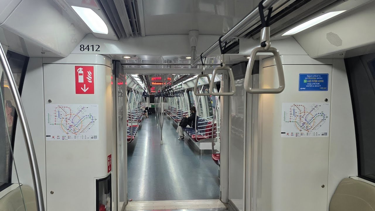 [Dhoby Ghaut Bound] SMRT CCL ALSTOM Metropolis C830C Set 841 ...