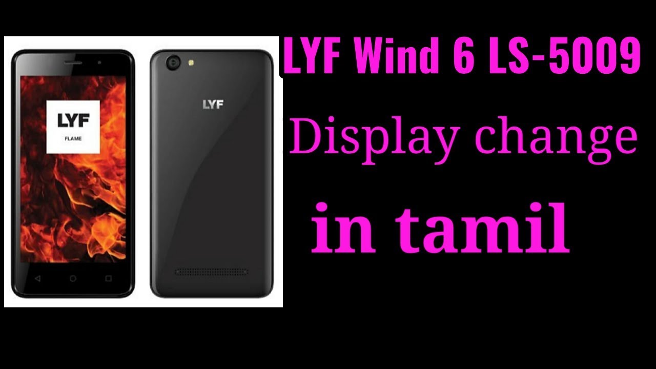 LYF Wind 6 LS-5009 Display change in tamil | LYF Wind 6 LS-5009 Compo ...