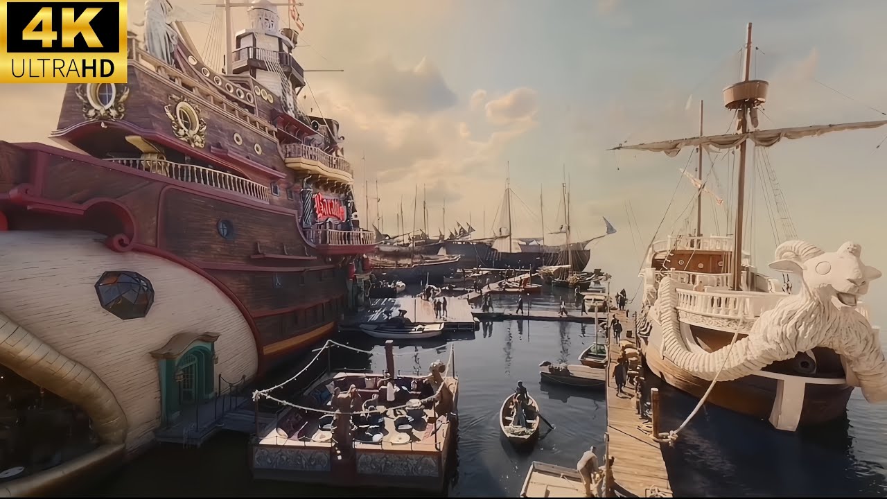 ONE PIECE LIVE ACTION SCENERY CLIPS IN [4K] FREE TO USE FOR EDIT - YouTube
