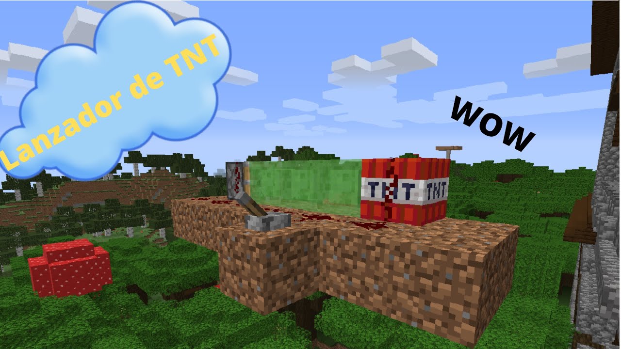 COMO HACER UN LANZADOR DE TNT EN MINECRAFT!! | MINEBLOX - YouTube