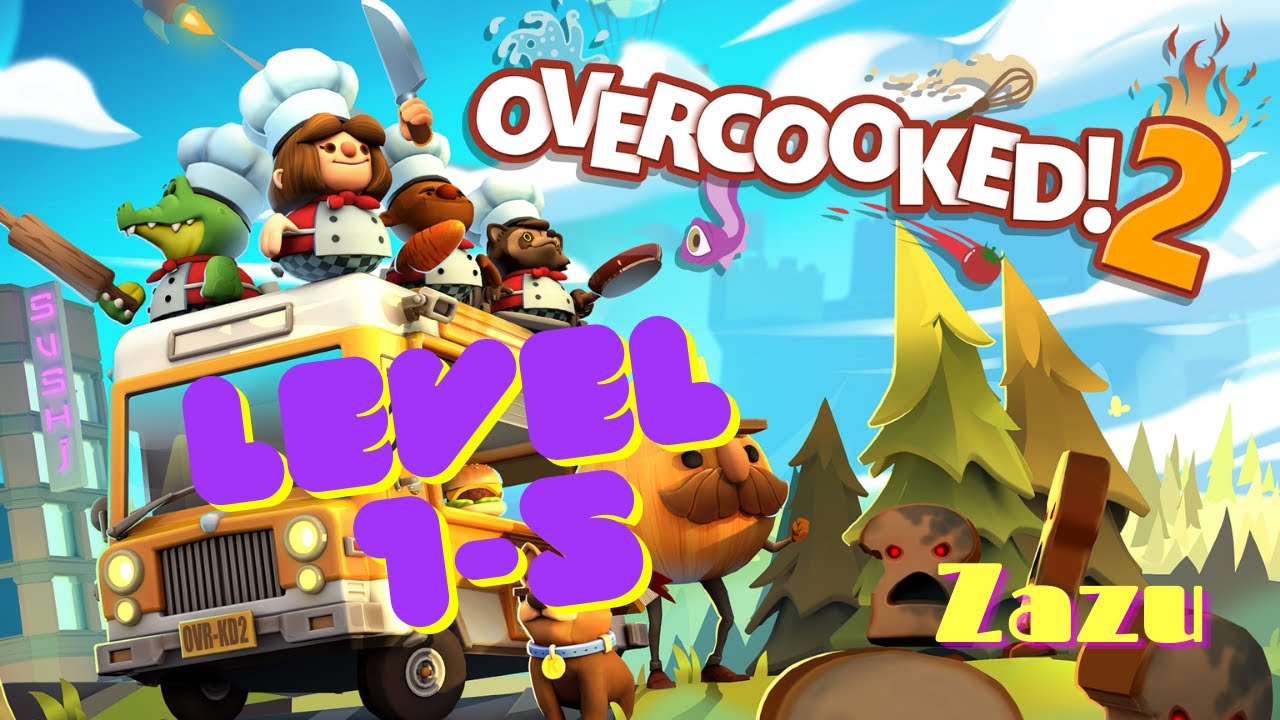 We playing Overcooked 1-5 for the 2nd time!! |Overcooked 2 [1-5 ...