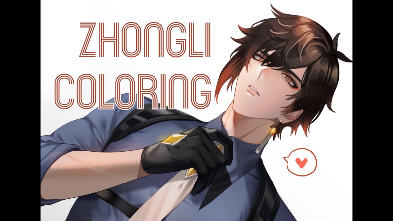 Zhongli Coloring - YouTube