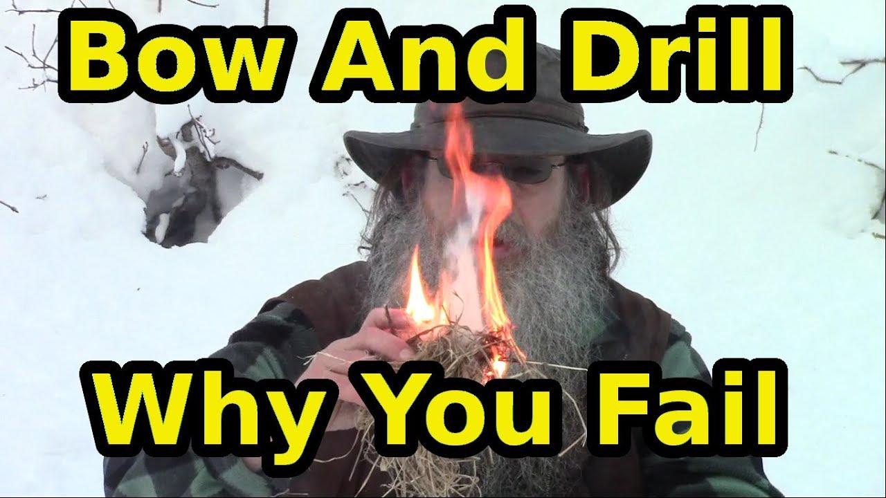 Why You Fail At Bow Drill Friction Fire - YouTube