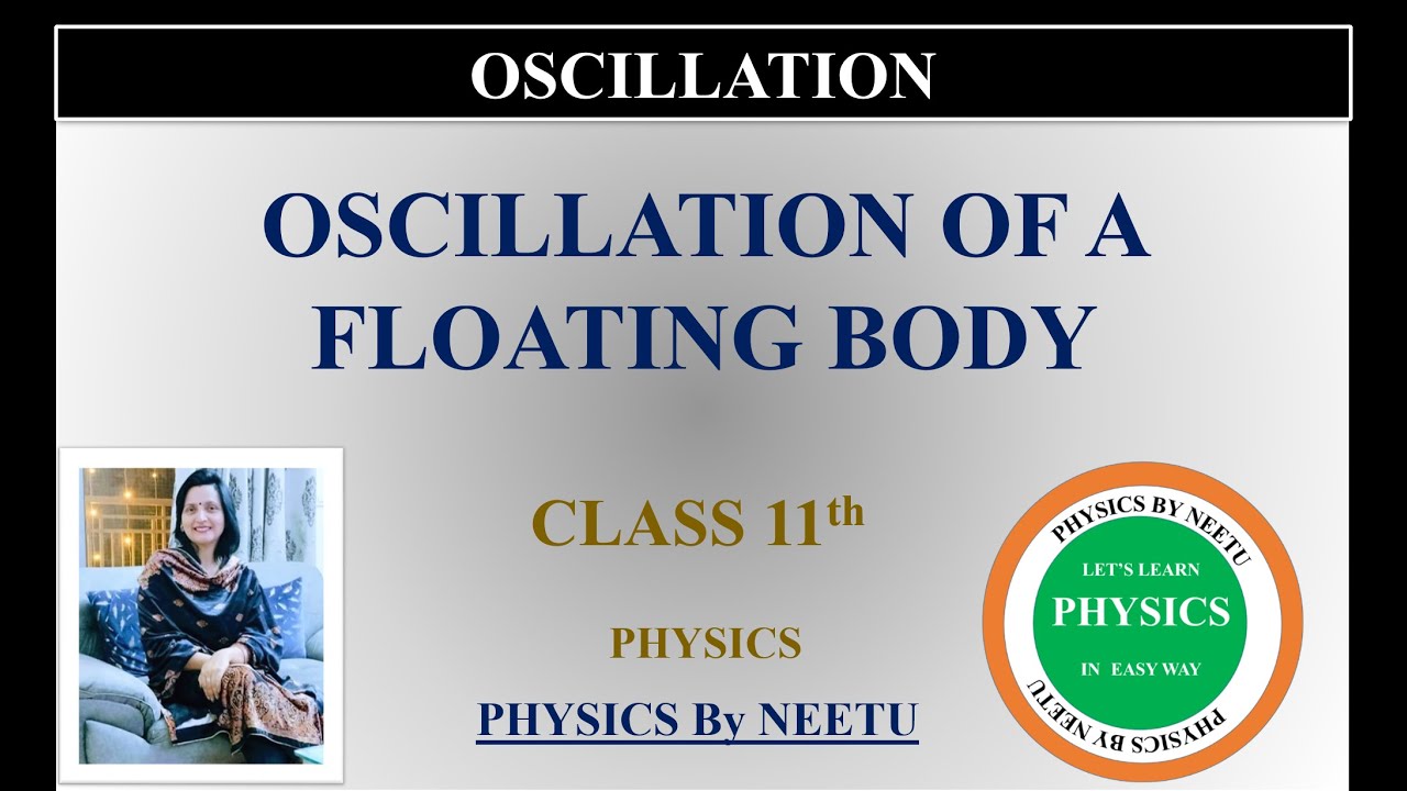 Oscillation of a Floating body | Class 11 Physics Oscillation - YouTube