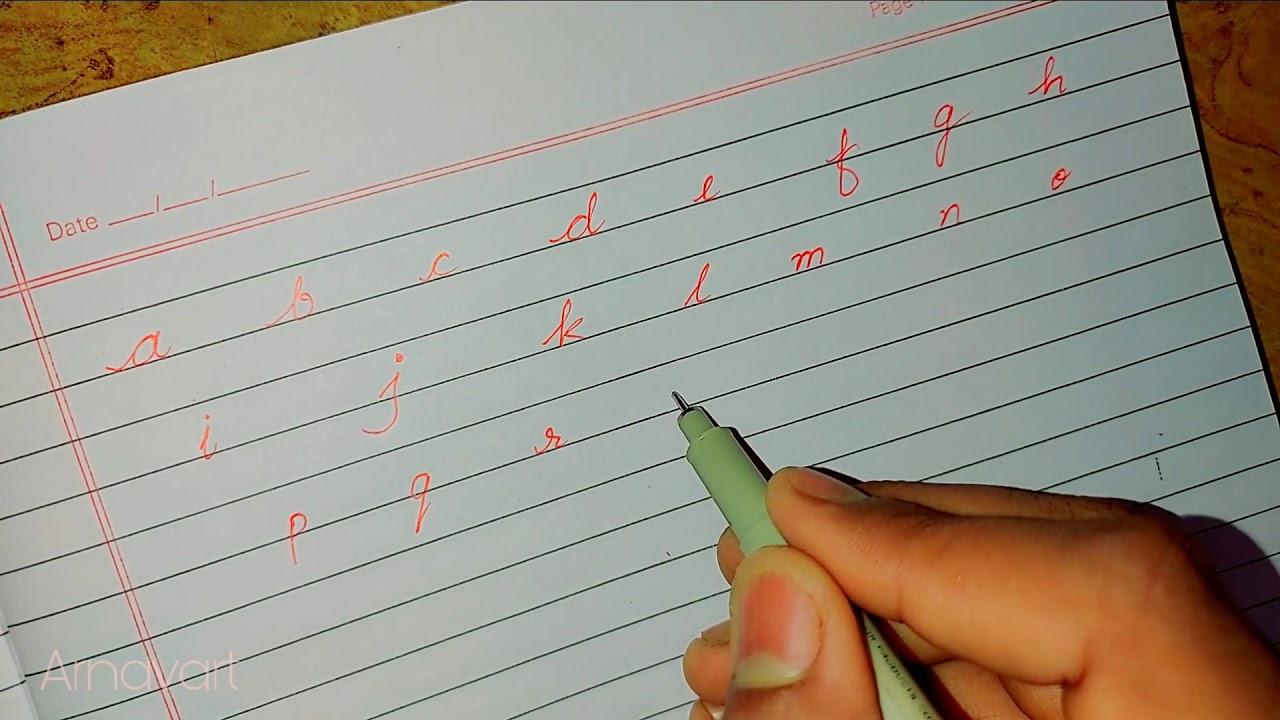 Carsive Handwriting || Neat And Clean Handwriting - YouTube
