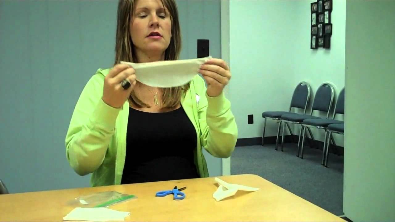 How to cut a chin wrap - YouTube