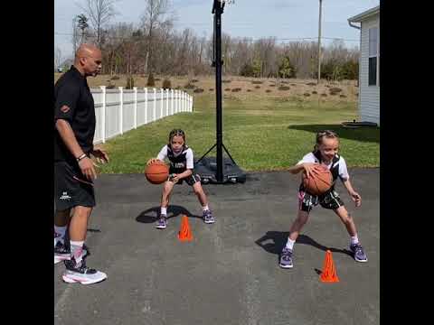 Dribble Over The Cone Drill - YouTube