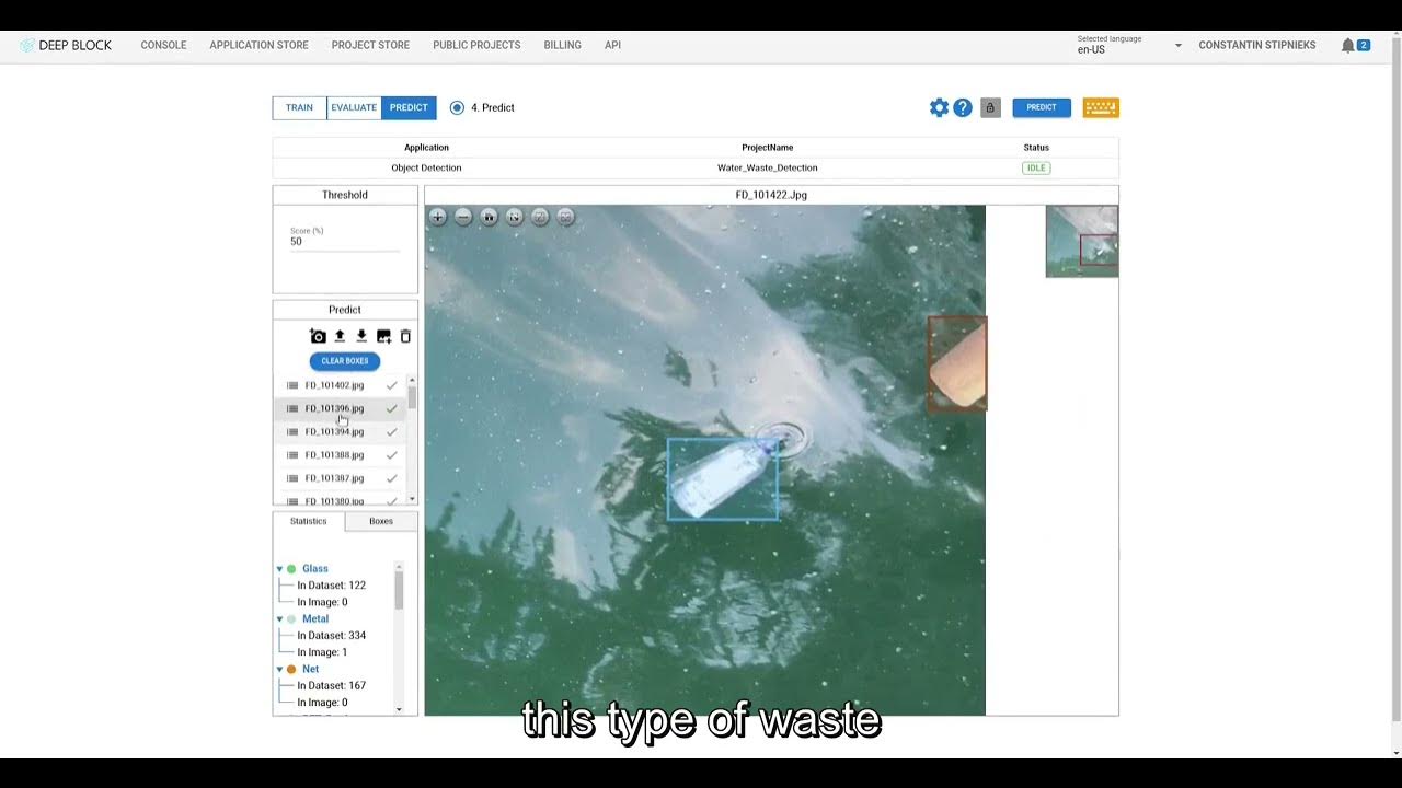 Creating Object Detector to Find Marine Waste with DeepBlock.net - YouTube