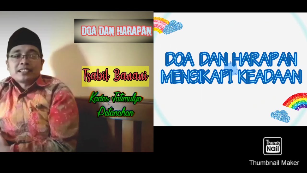 DOA DAN HARAPAN_Kades Jatimulyo Petanahan| Tsabit Banani [ Untuk Negeri]#PrayFromHome - YouTube