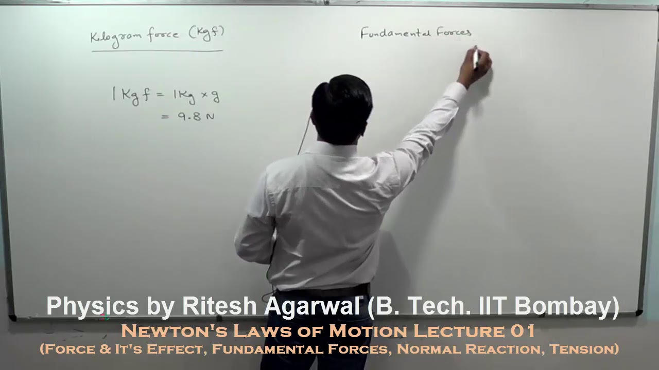 Force || Force and Laws of Motion || Lecture 01 || IIT || JEE || NEET ...