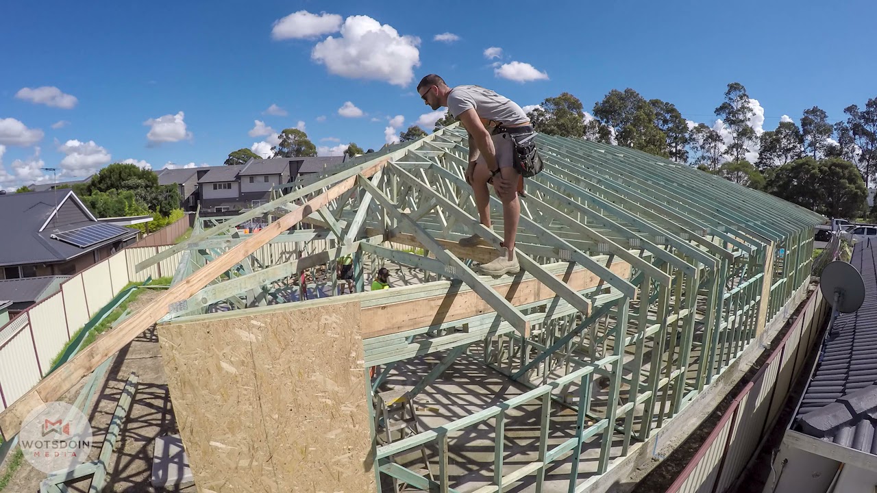 Timelapse Timber Frames Installation Day 3 Masterton Homes - YouTube