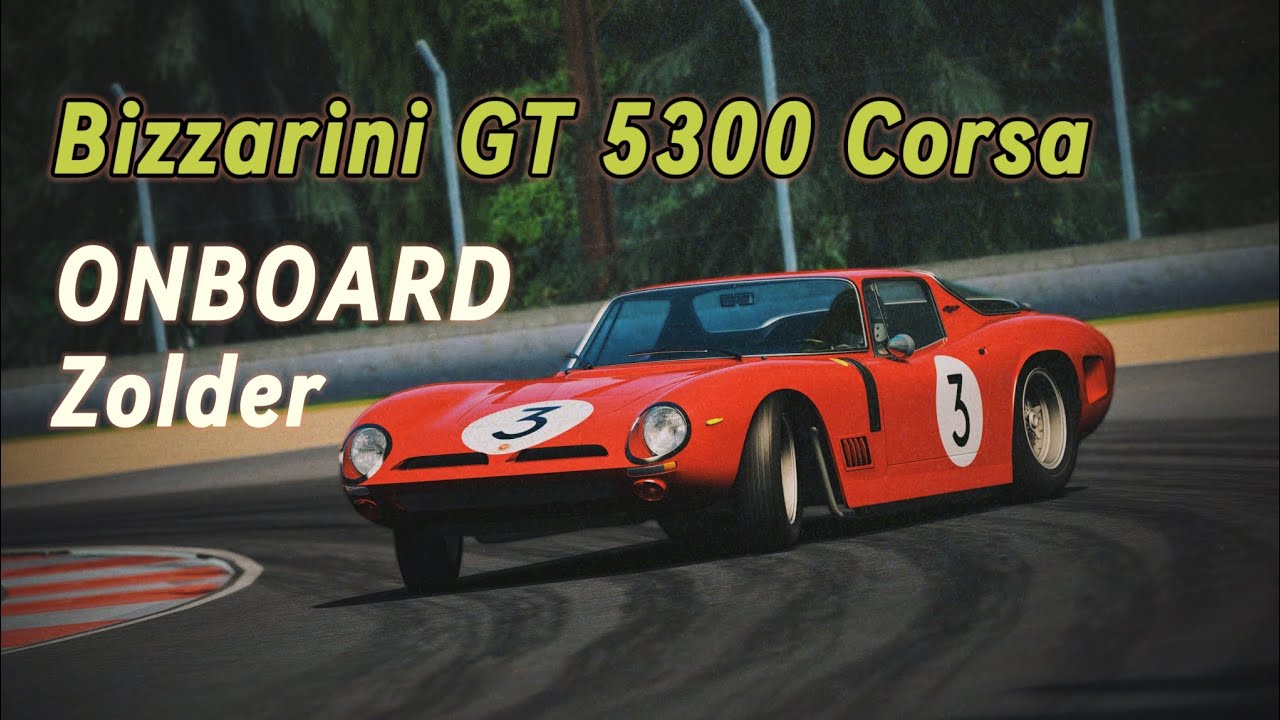 Bizzarini GT 5300 Onboard Zolder | Highlights, V8 Pure Sound - YouTube