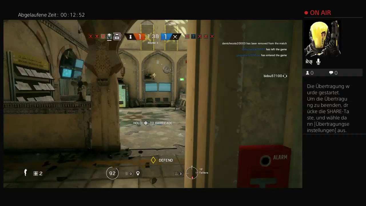 R6 siege mit face cam - YouTube