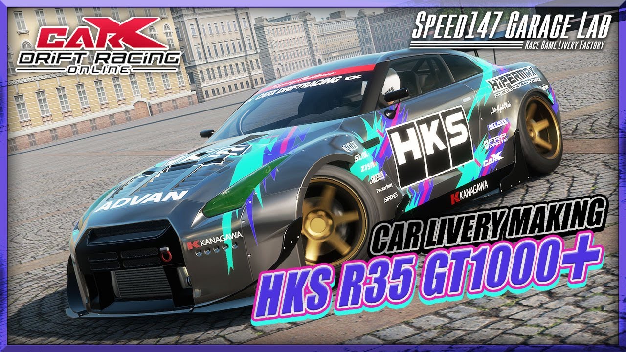 【CarX Drift Racing Online】CAR LIVERY MAKING vol.170〈HKS R35 GT1000 ...