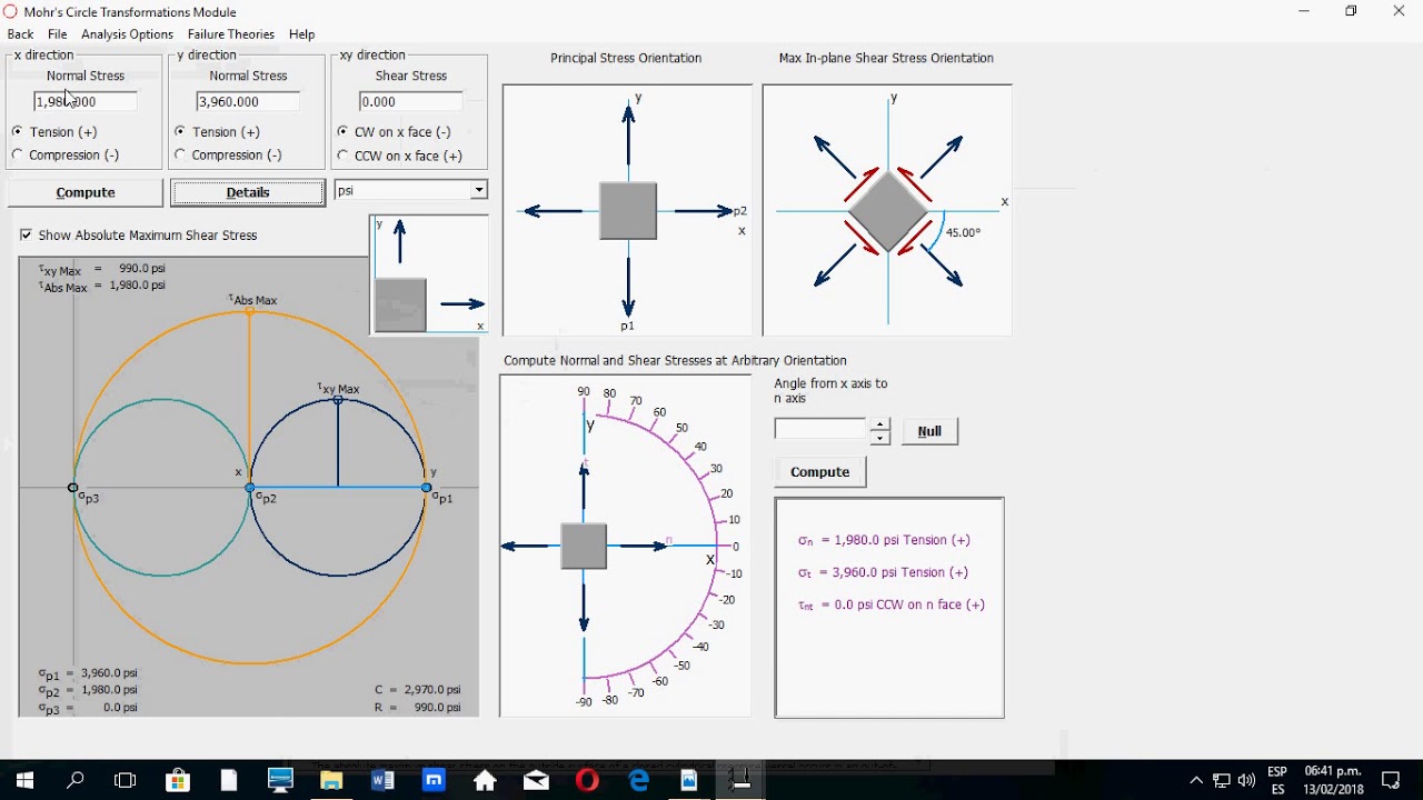 ejercicio resuelto con MDSolids - YouTube