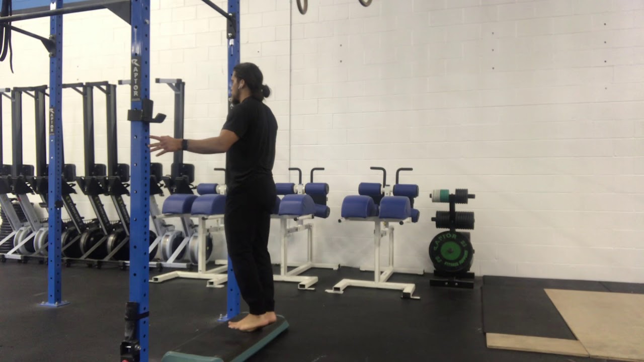Eccentric Single Leg Heal Raise - YouTube