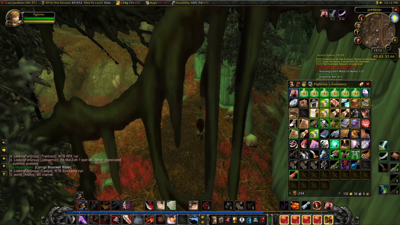 Collection of the Corrupt Water quest - Classic WoW - YouTube