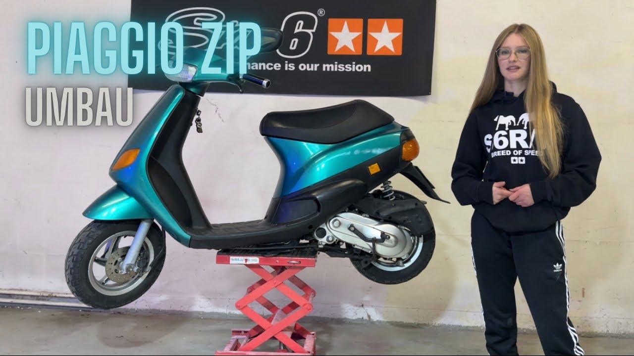 Piaggio Zip ssl 25 Projekt Umbau - YouTube