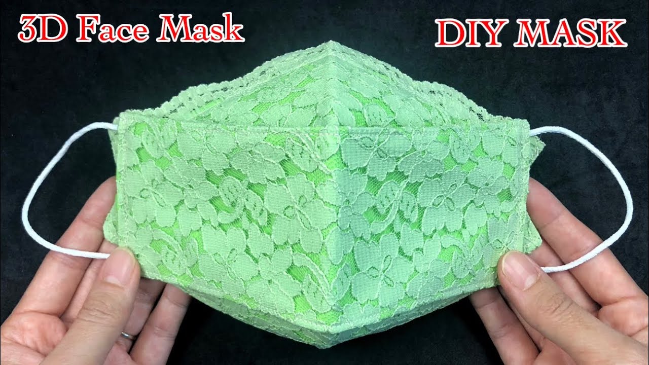 Easy Pattern🔥🔥New Style Beautiful 3D Face Mask Sewing Tutorial. - YouTube