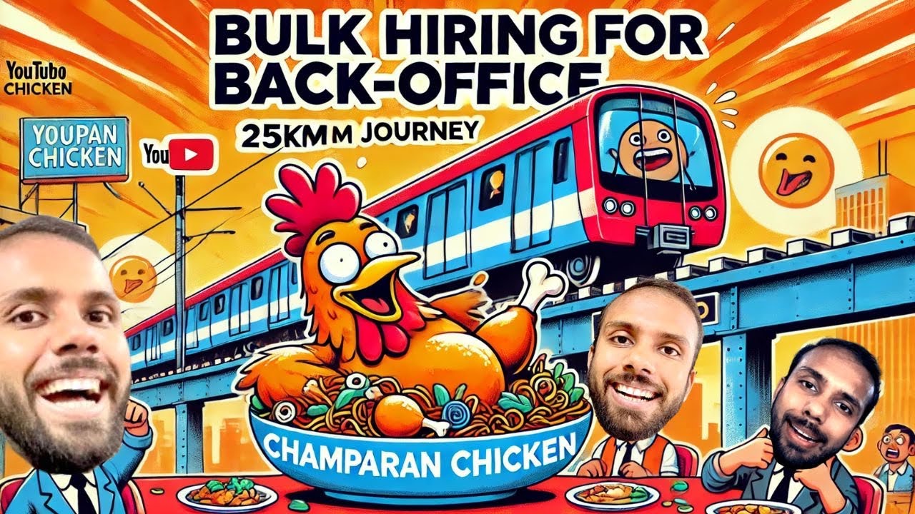 Back-Office Hiring 🔥 & Epic Chicken Adventure! 🤣🚇🍗 #backofficejobs #job ...